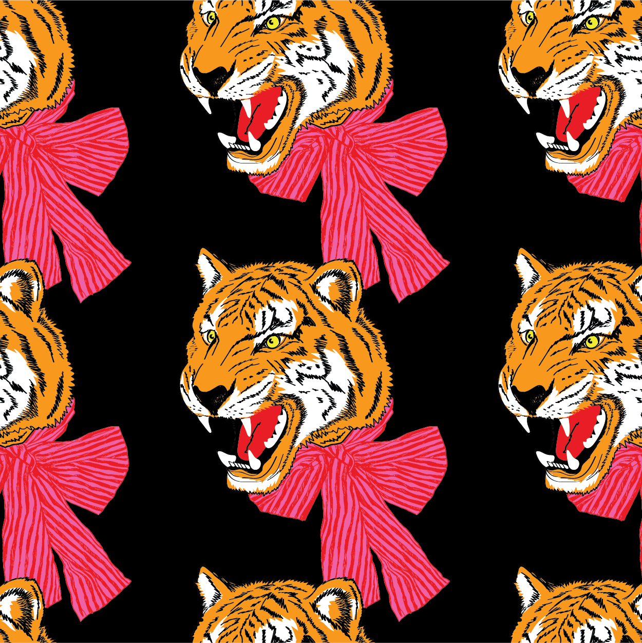 Wrapping Sheets | Fierce Tiger, Sassy Bow | WirrWarr Wraps